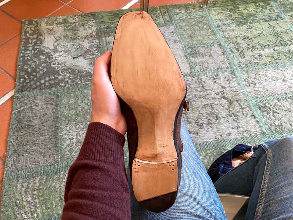 Becoming A Shoemaker Part 12: Sole Stitching Bespoke Monks